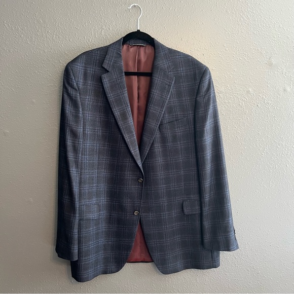Jack victor | Suits & Blazers | Jack Victor Plaid Sports Coat Size 46l ...